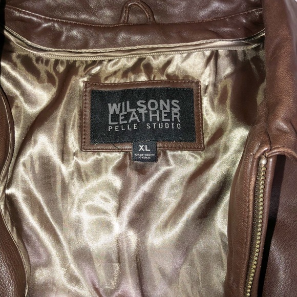 Wilsons Leather | Jackets & Coats | Wilsons Leather Brown Leather ...